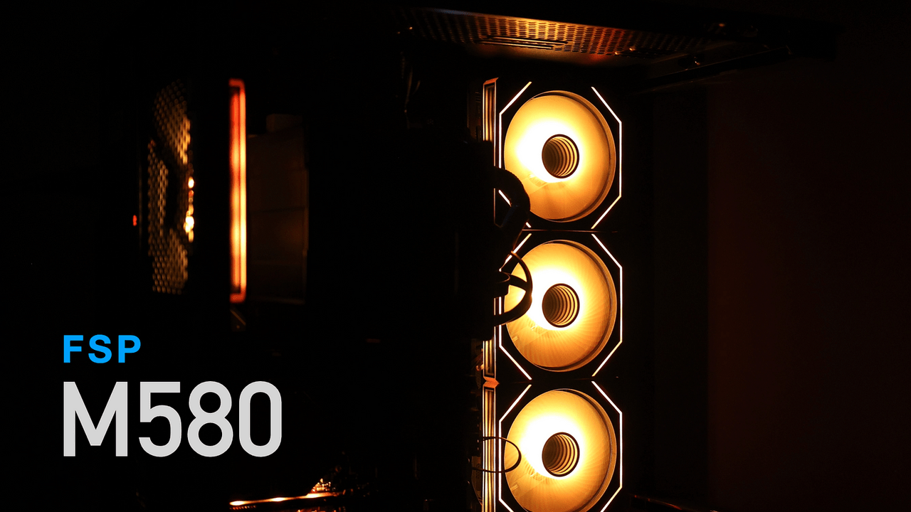 全景曲面玻璃機殼 FSP M580，左右分艙設計，曲面更美 - EnterBox (@enterbox) | Dcard