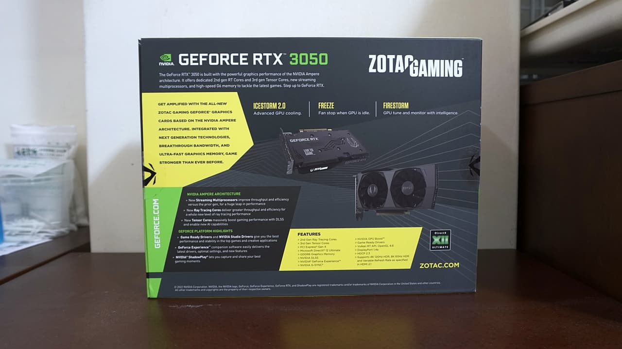 【開箱】30系卡初體驗｜ZOTAC GAMING GeForce RTX 3050 AMP開箱 - 3C板 | Dcard
