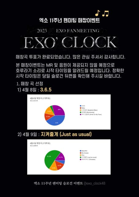 #集中討論 【2023 EXO FANMEETING - EXO’ CLOCK】11週年見面會 - EXO板 | Dcard