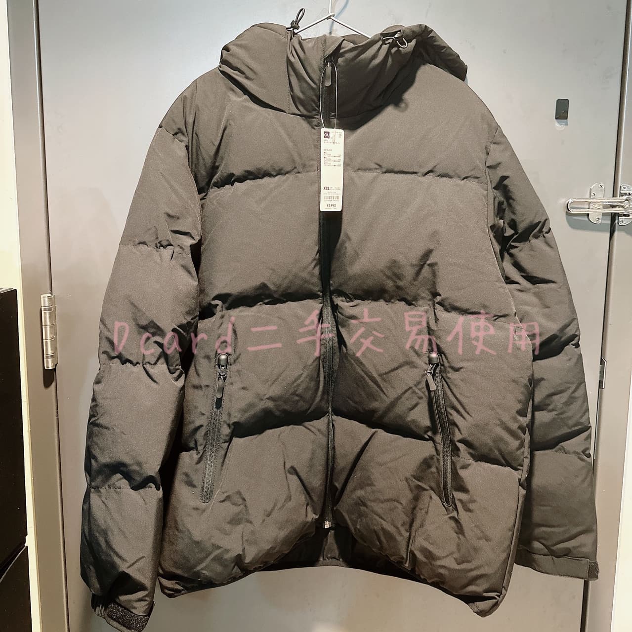 #我要賣 #售全新 [已售出] GU男XXL黑色夾層外套HEAT PADDED 貨號347528 - 二手交易板 | Dcard