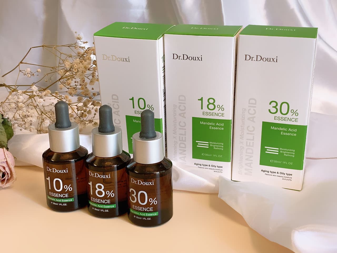 #開箱 Dr.Douxi 朵璽杏仁酸精華 10% 18% 30%開箱分享 - 美妝板 | Dcard