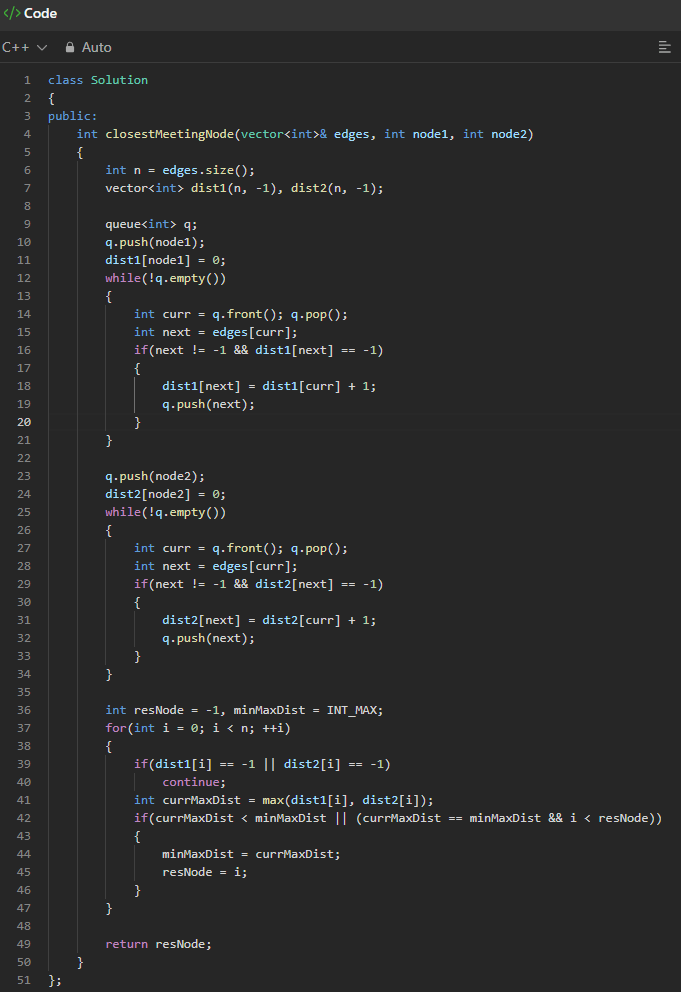 2359. Find Closest Node to Given Two Nodes 解題紀錄 - 佛朗火箭製造基 (@supersonico ...