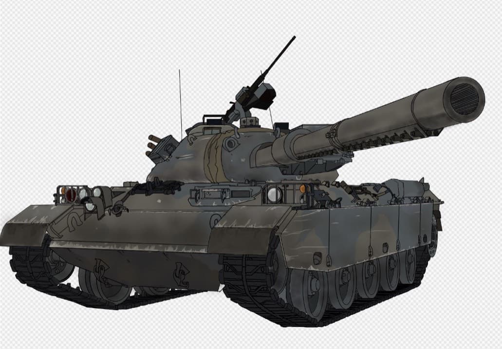 畫一個最喜歡的Type 74G (ﾉ>ω