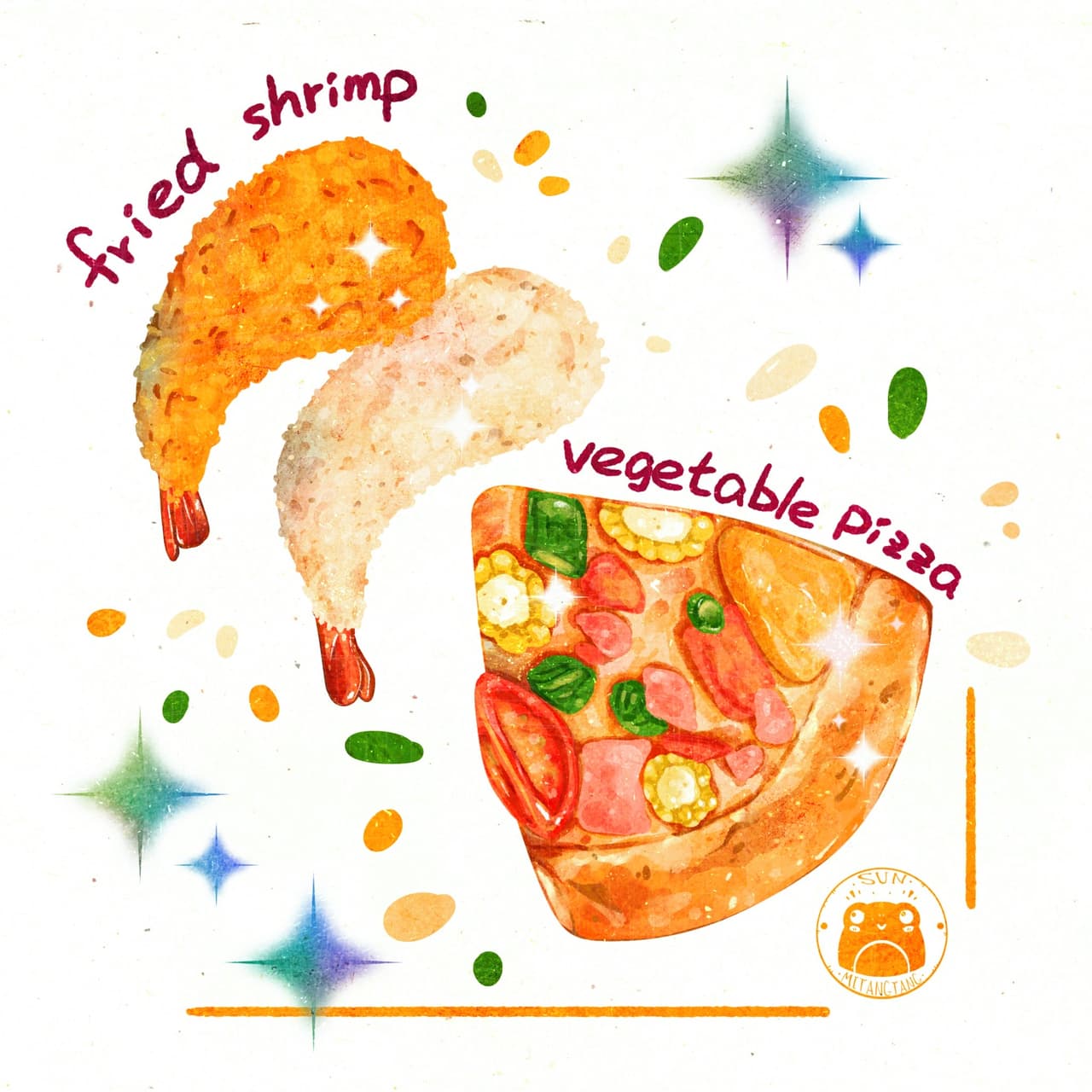 炸蝦披薩組合 - 米唐唐SUN💛 (@mitangtang) | Dcard
