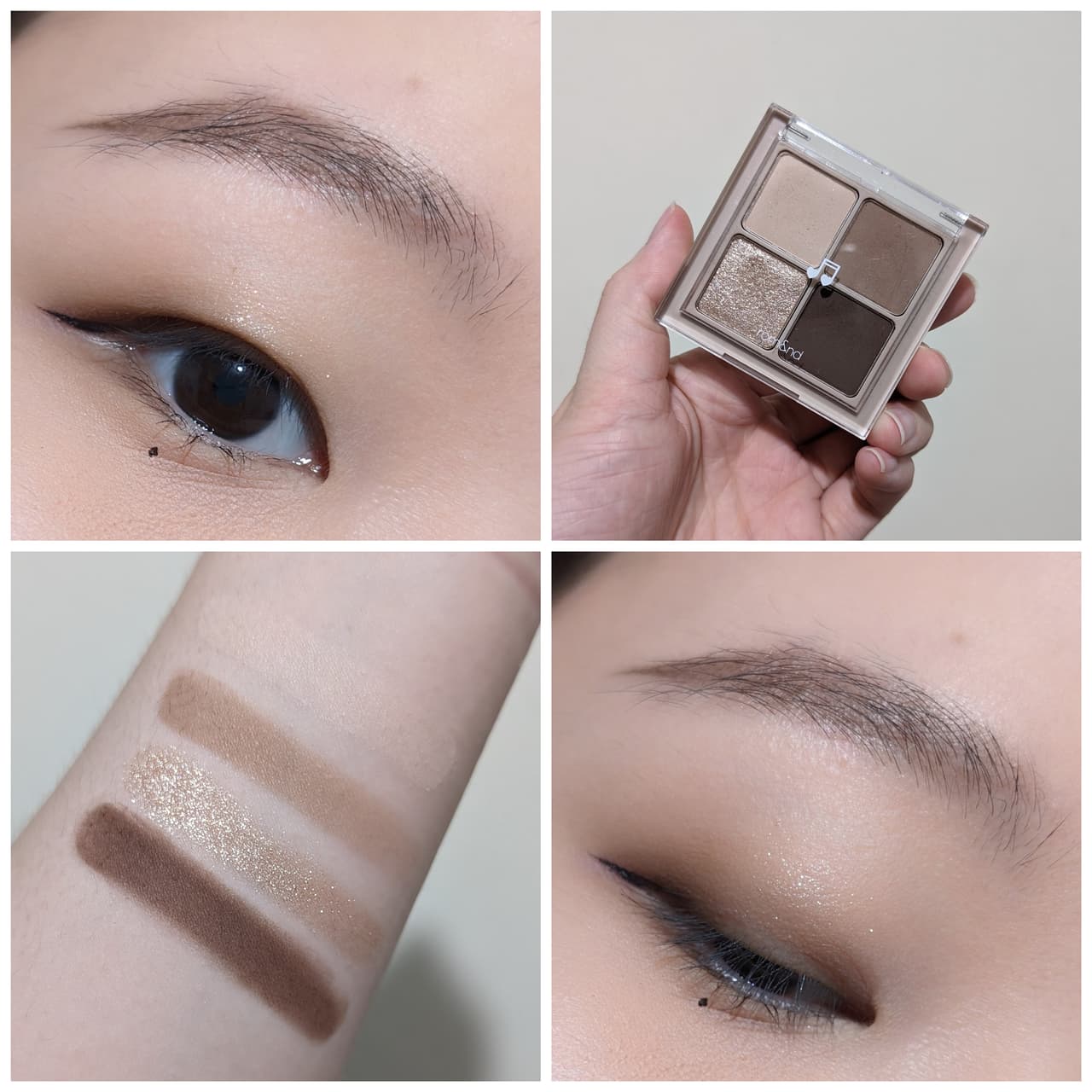 眼影盤點：Rom&nd 四格眼影 Dry Buckwheat Flower #清冷 #煙燻妝 - 文青鳥 (@ysh_) | Dcard