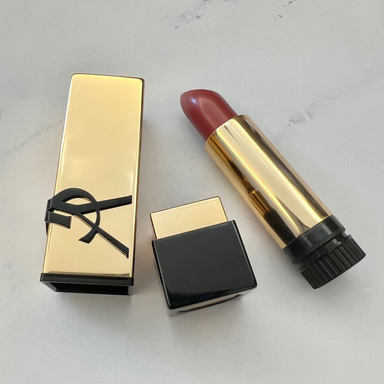 #試色 YSL奢華緞面唇膏NM, N12 - 美妝板 | Dcard