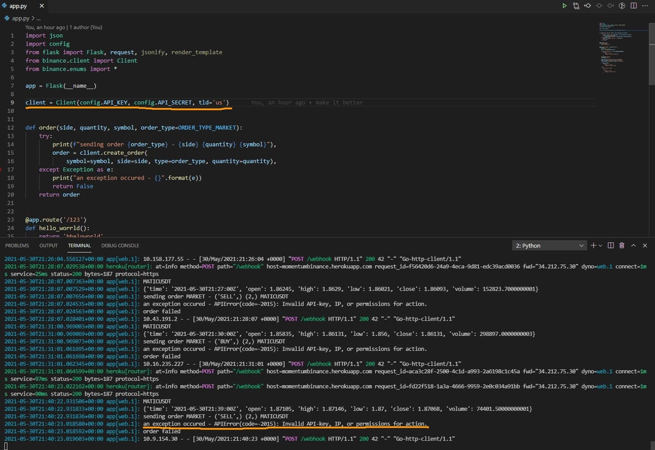 #請益 #請益 binance利用vscode執行tradingview信號買賣 - 軟體工程師板 | Dcard