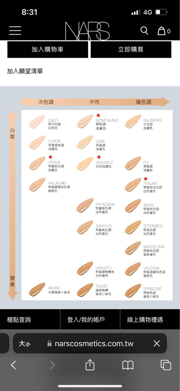 Nars 粉底色號請益 - 美妝板 | Dcard