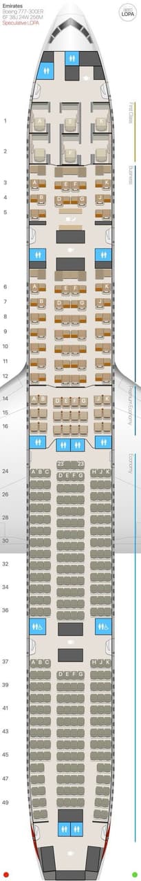 #詢問 Boeing 777-300位置圖 - 航空板 | Dcard