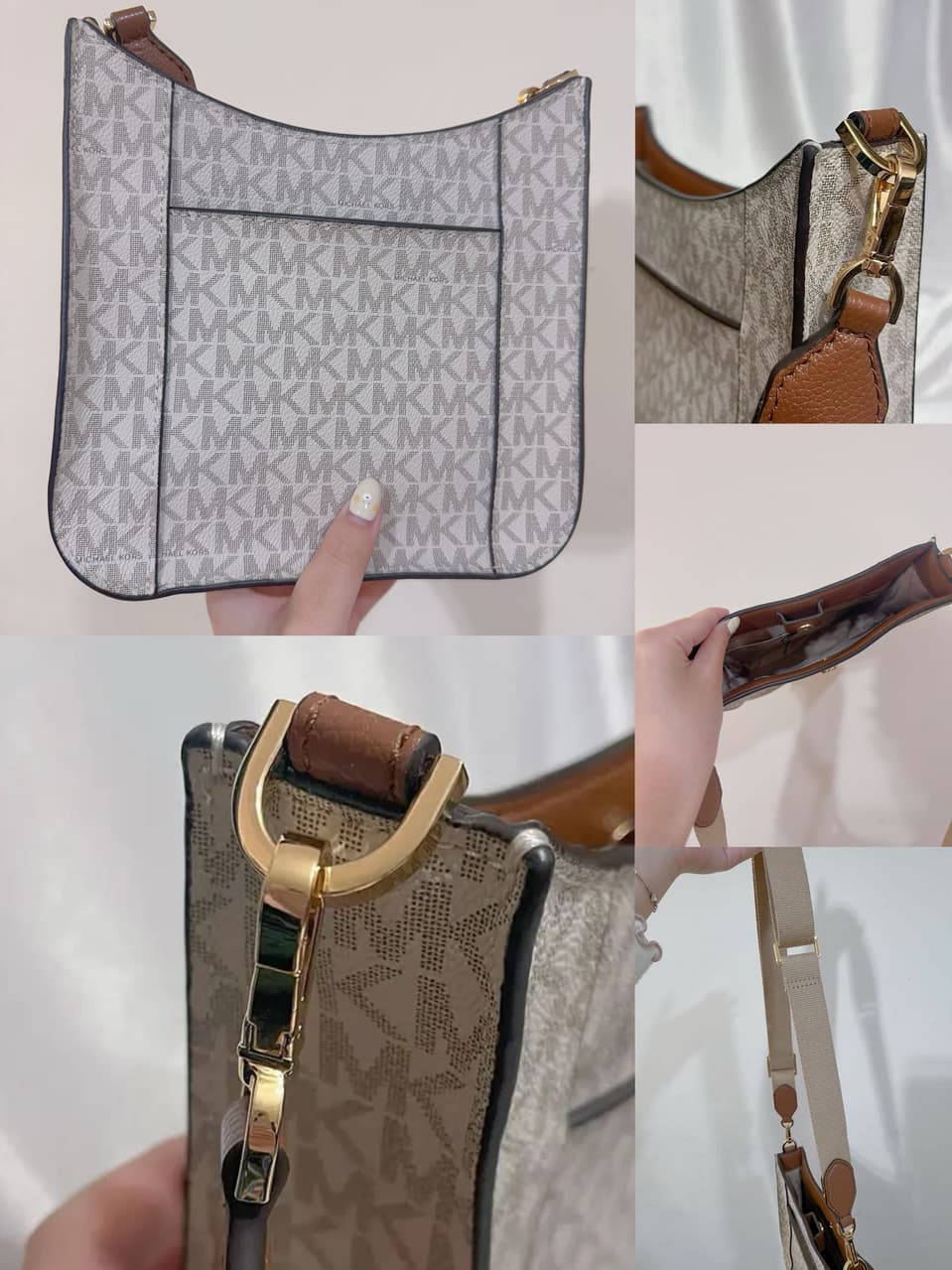 #我要賣 MK老花白 斜背包（售出 - 二手交易板 | Dcard