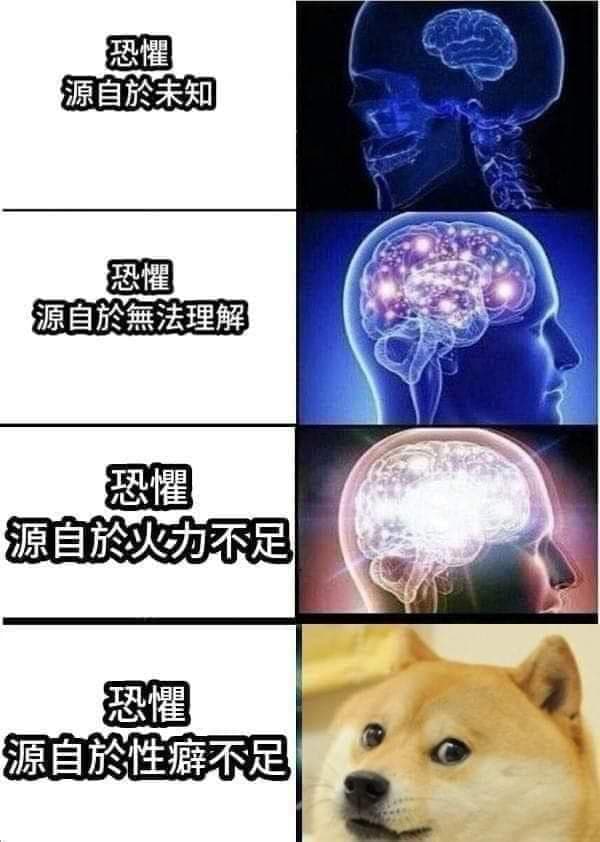 恐懼源自於 梗圖板 Dcard