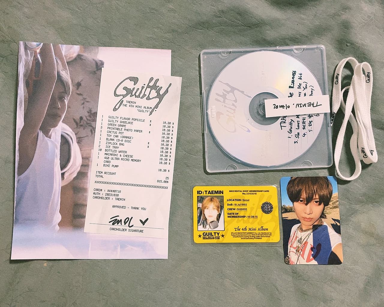 #分享 泰民 Guilty專輯 box版開箱 買到賺到 - 追星板 | Dcard
