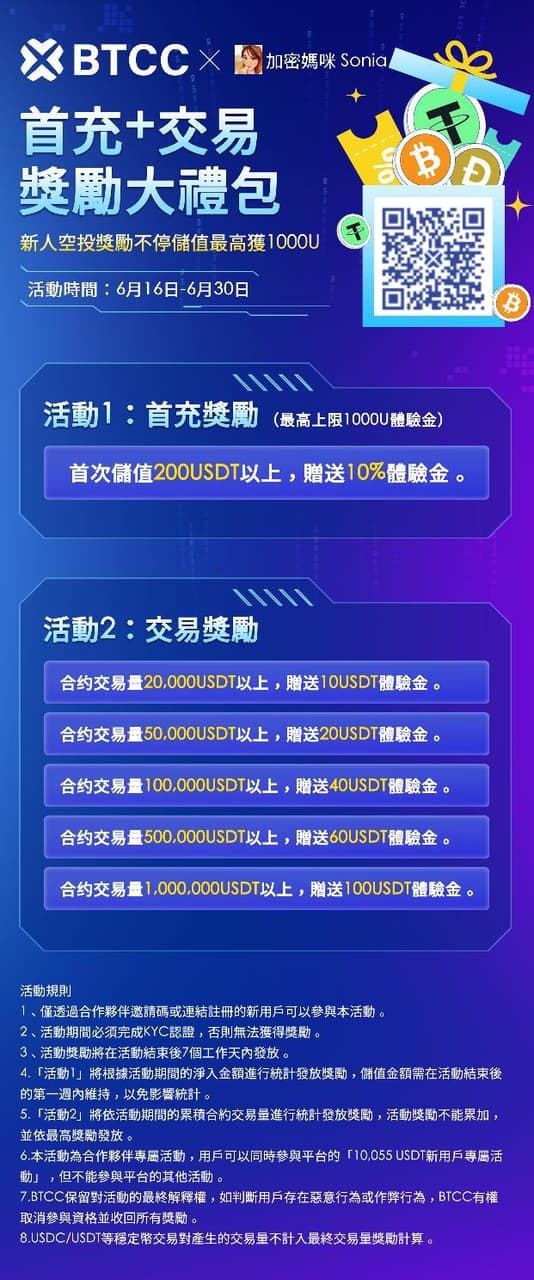 2025 年 6 月最新：BTCC / MEXC / Bitget 交易所開戶優惠對比懶人包 - 加密媽咪 (@metaverse9429) | Dcard