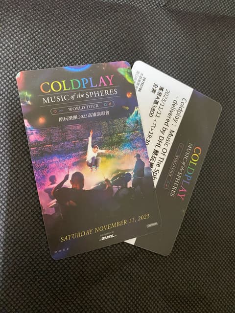 （已售出）11/11 Coldplay 紀念卡兩張 - 酷玩樂團板 | Dcard