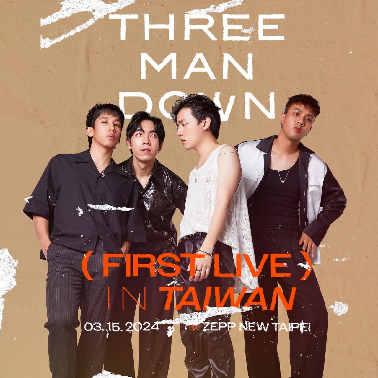 #泰星 Three Man Down 3/15 首度登台開唱！！ - 泰國影視板 | Dcard