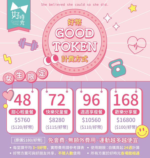 #徵求 一起分 好時光女生運動樂園168好幣 - 運動板 | Dcard