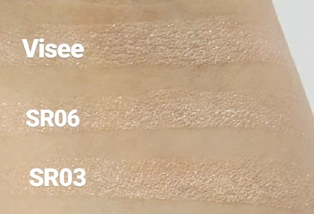 #顏色比較 三個鬼打牆大地色眼影 visee be3、excel SR03、excel SR06 - 美妝板 | Dcard