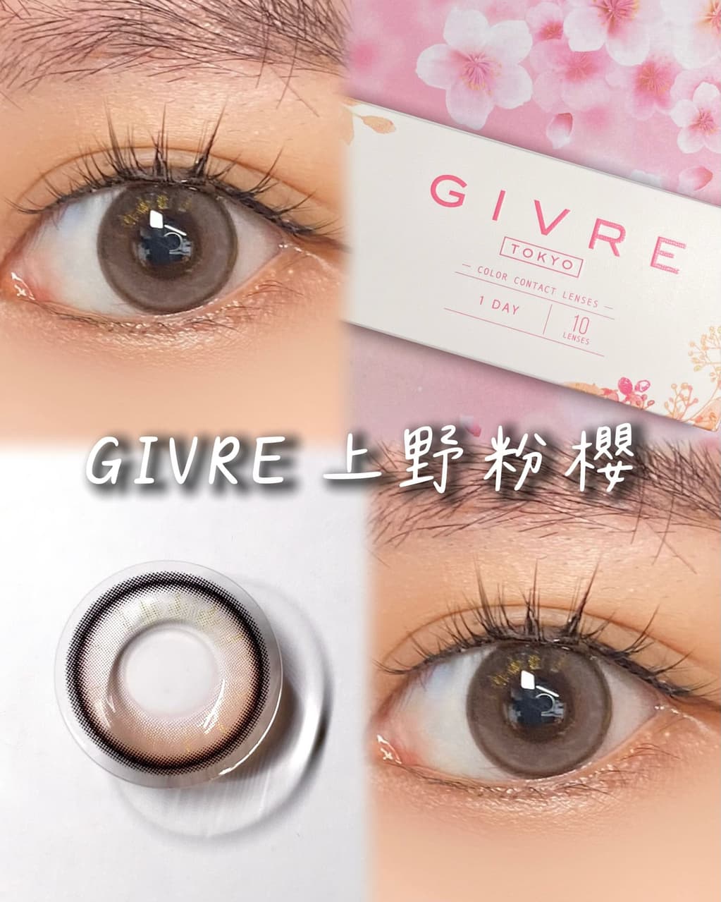 #分享 GIVRE綺芙莉日拋新品 像梵谷星空的漂亮藍色 & 粉棕色無辜小鹿眼 - 隱形眼鏡板 | Dcard