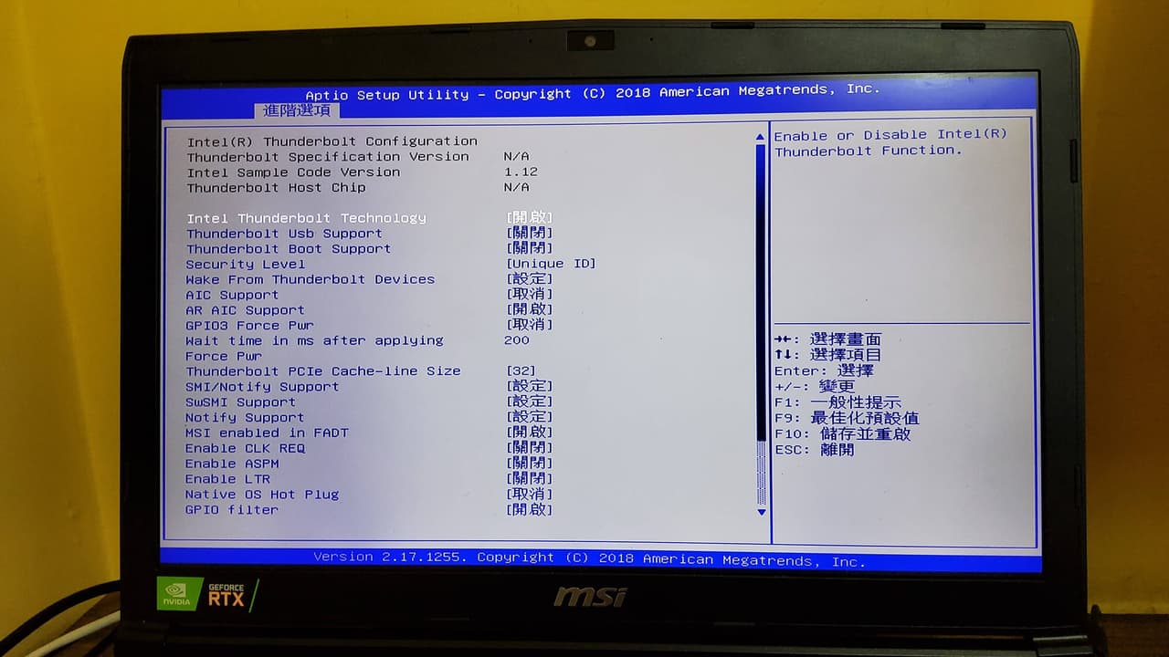 Thunderbolt選項出現在BIOS - 3C板 | Dcard