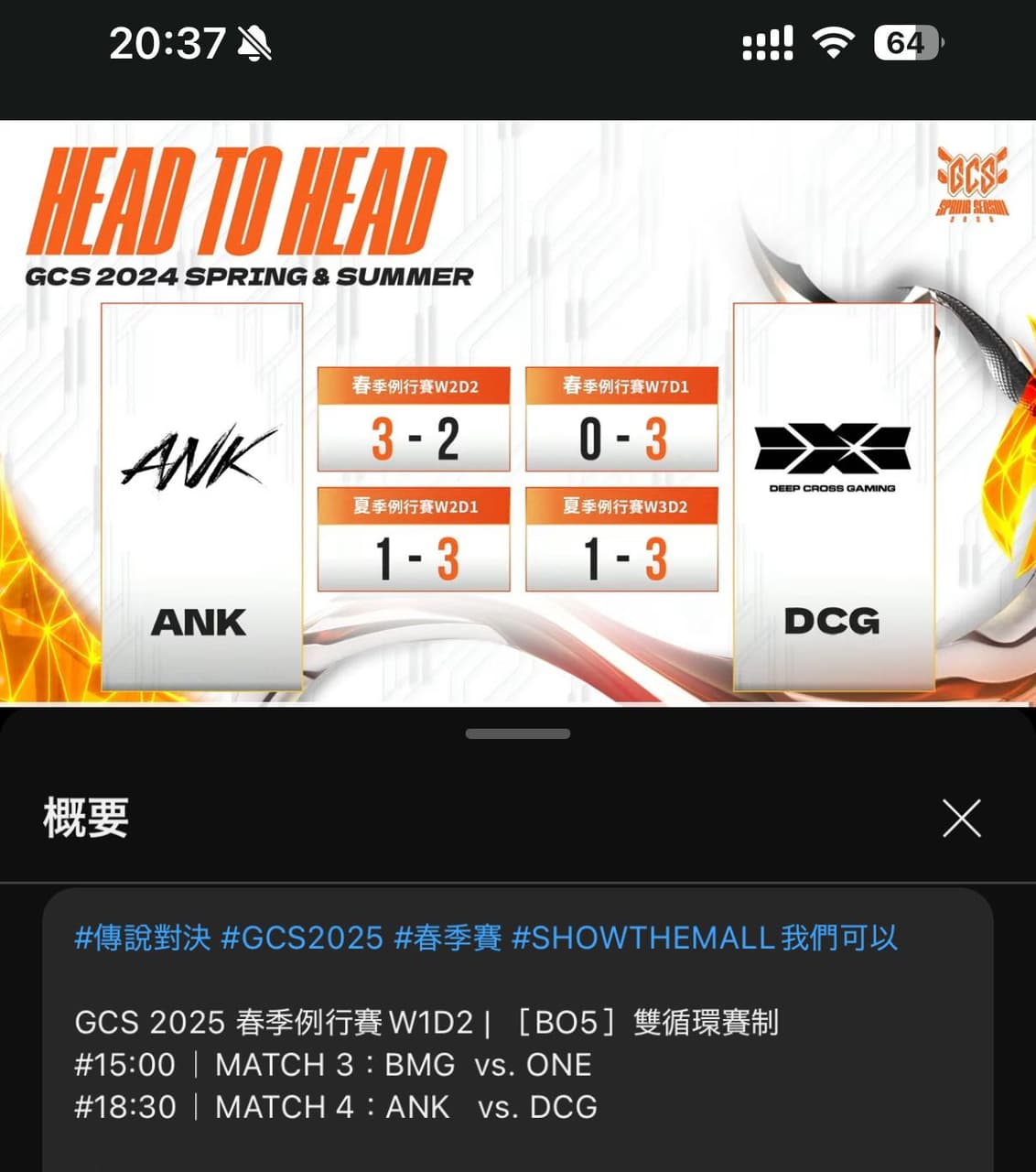 #發問解惑 春季賽ANK vs DCG為什麼比賽一直不開打？？ - 傳說對決板 | Dcard