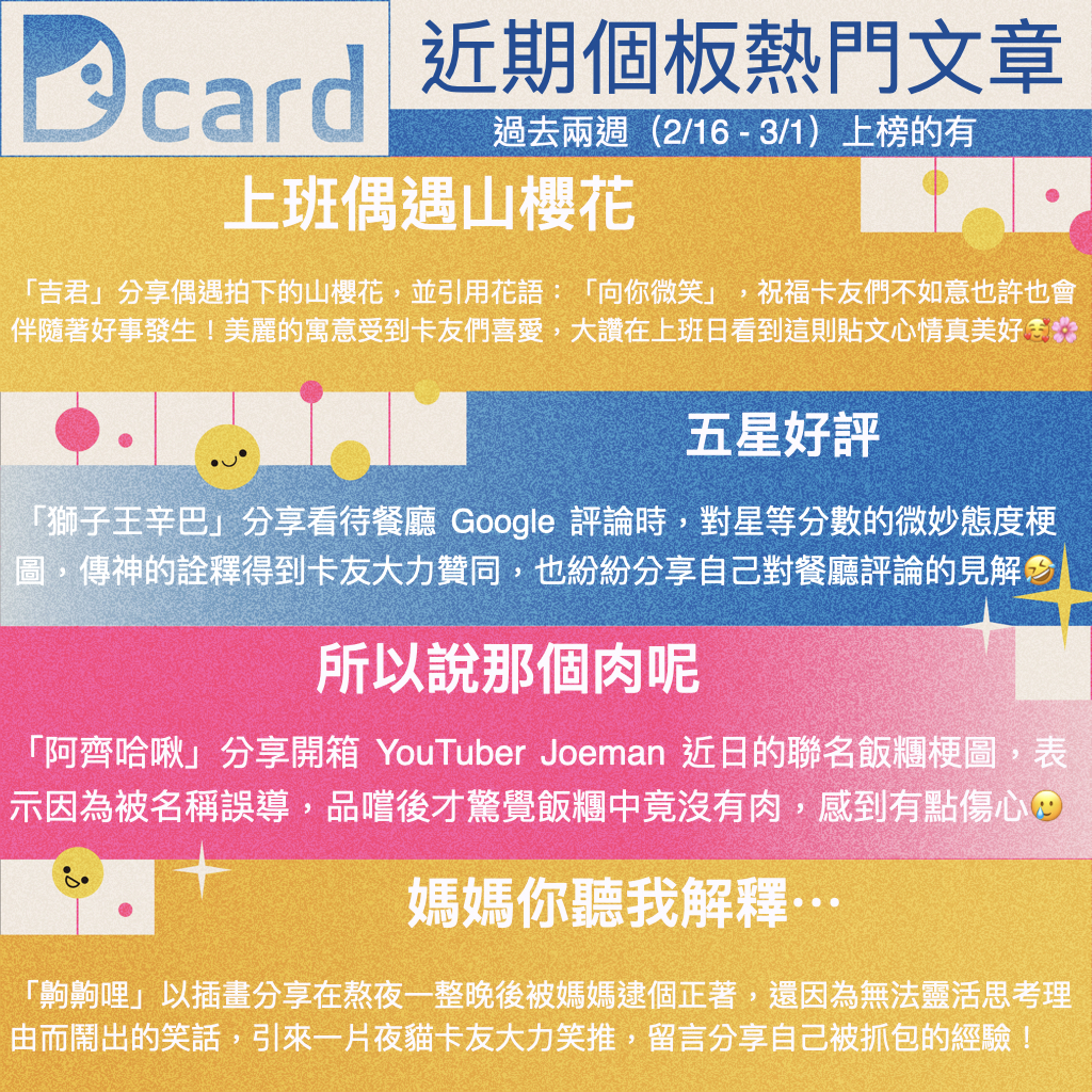 #創作靈感包 Dcard 熱門創作主題總整理 ️202231 個人看板板 Dcard