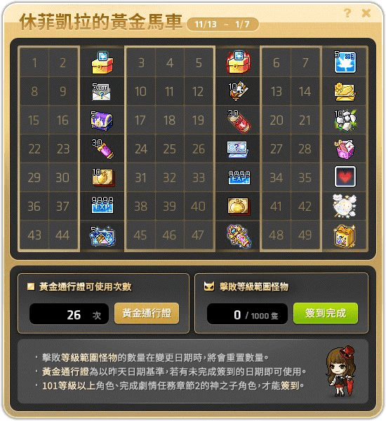 #情報 #新楓之谷 V265版本活動：【休菲凱拉的黃金馬車2】 - 楓之谷板 | Dcard