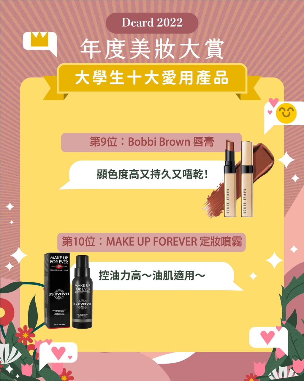 【Dcard 2022 年度美妝大賞】IG 民調結果出爐啦～ - 港澳 Beauty板 | Dcard