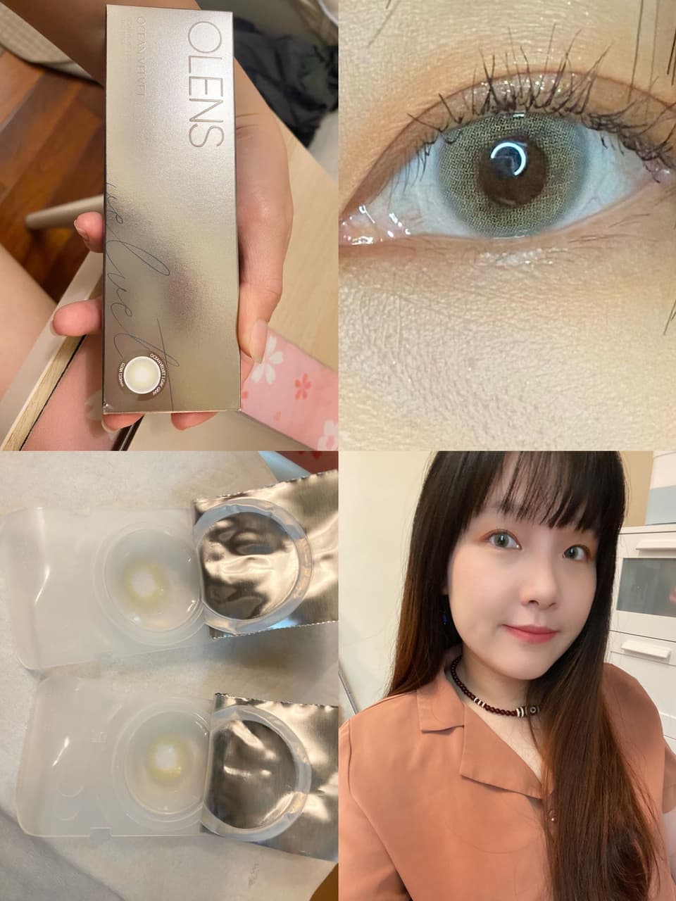 #分享 Olens Ocean Velvet-Gray應該算是蠻新款的實戴分享🤩非常顯色，深瞳友好👍🏻 - 隱形眼鏡板 | Dcard