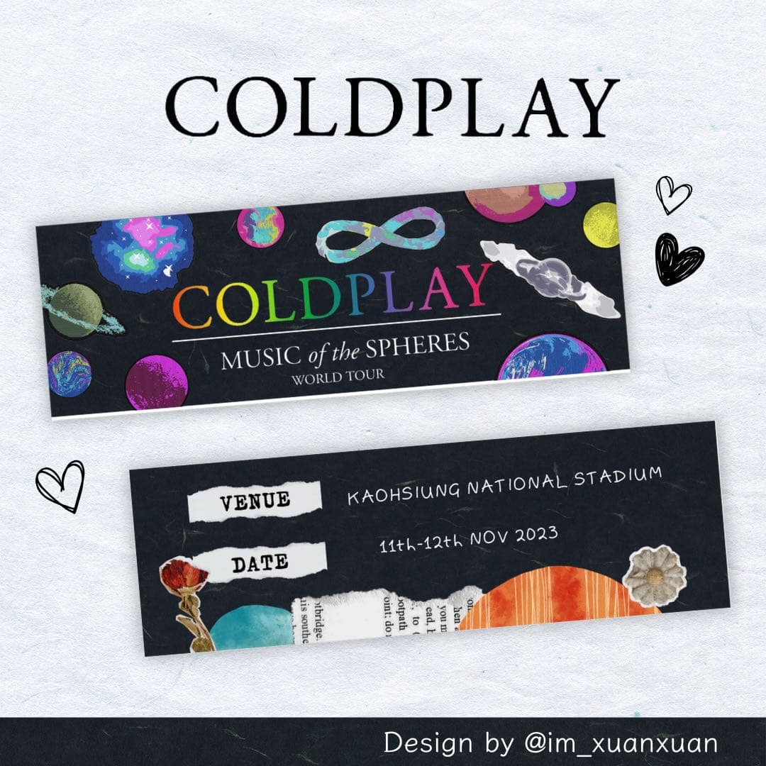 #分享 Coldplay演唱會票夾分享 - 追星板 | Dcard