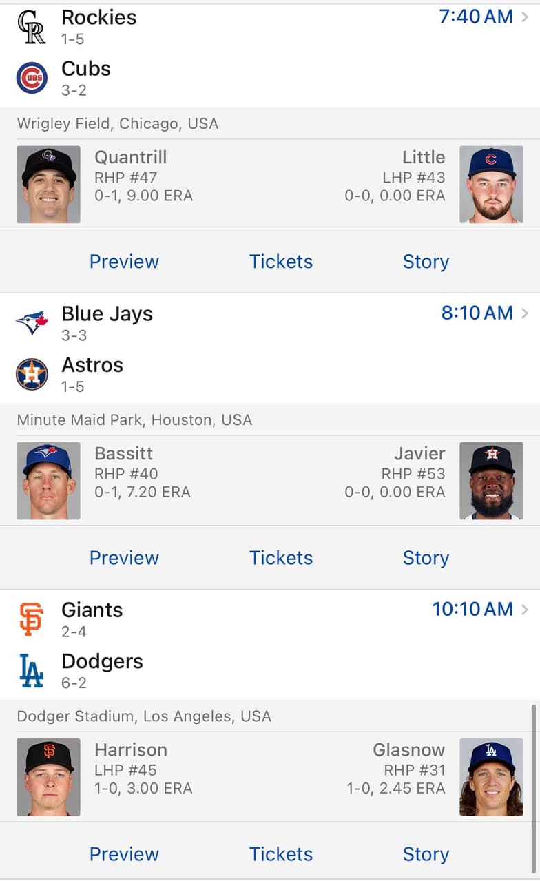 #討論 2024/4/4 《清明連假 DAY 1》MLB 先發投手 - MLB板 | Dcard