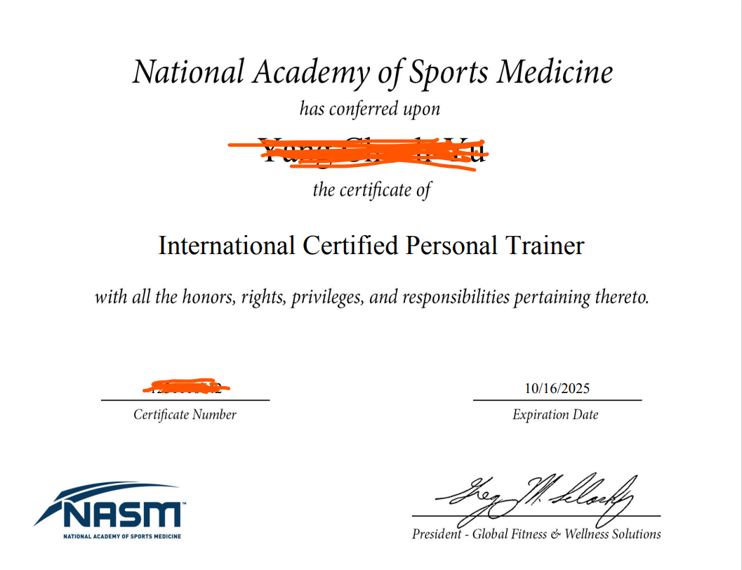 #心得 #心得 考到NASM-CPT證書 - 健身板 | Dcard