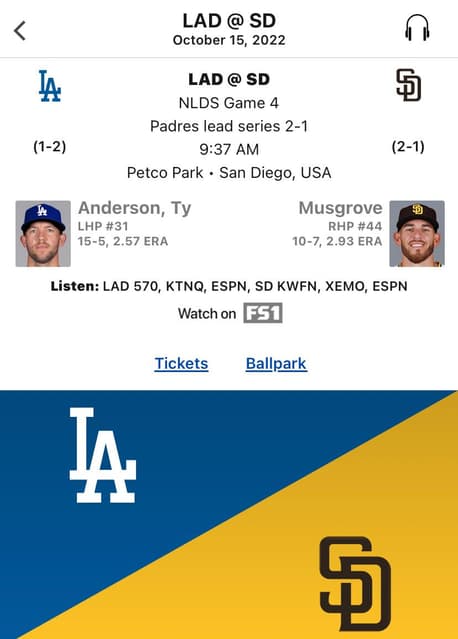 NLDS 國家聯盟分區賽 G4 道奇(1)VS.教士(2) 先發投手預告 - MLB板 | Dcard