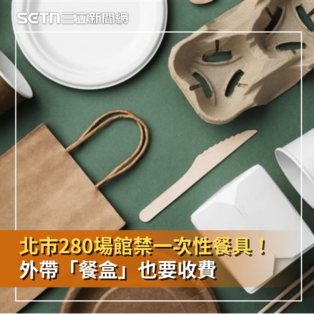 北市280場館禁一次性餐具！外帶「餐盒」也要收費 違者最高罰1萬 - SETN三立新聞網 (@setn54) | Dcard