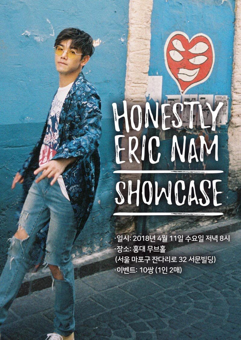 Eric nam 4月11日 "Honestly" mv、專輯發行 - 追星板 | Dcard