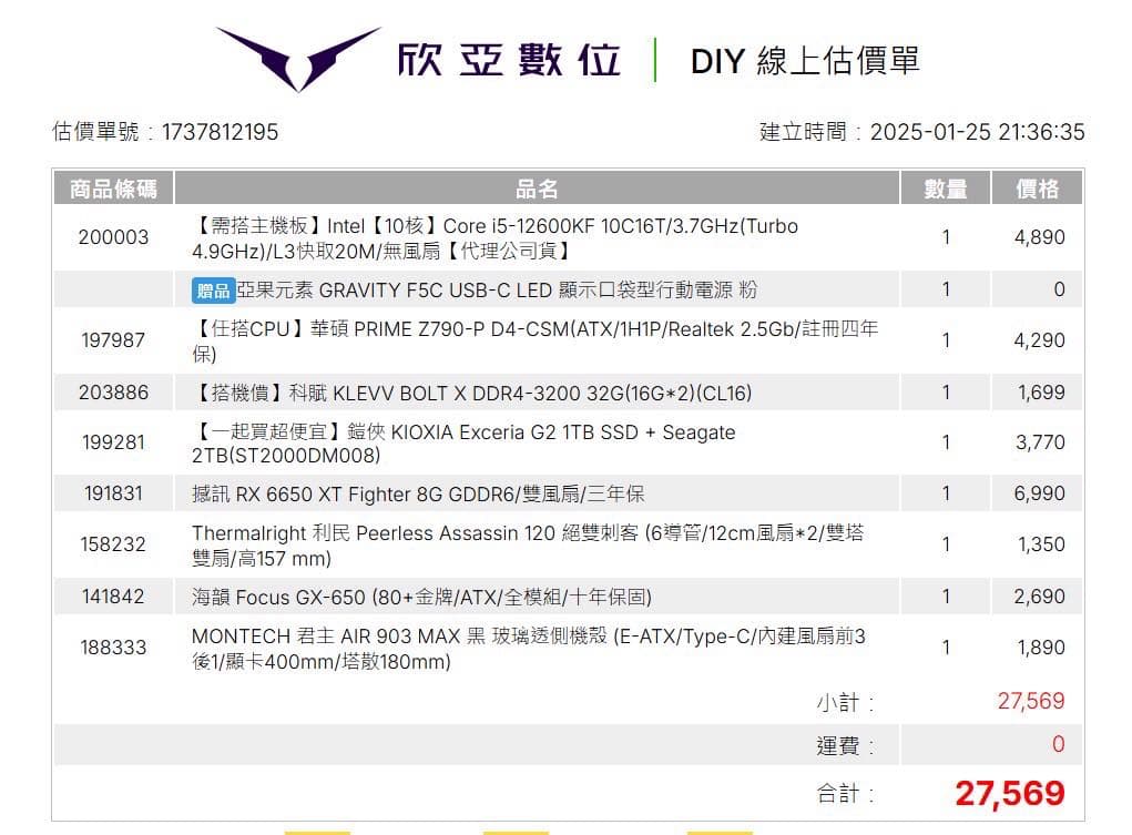 新手電腦組機挑選懶人包 - B183 留言 | Dcard
