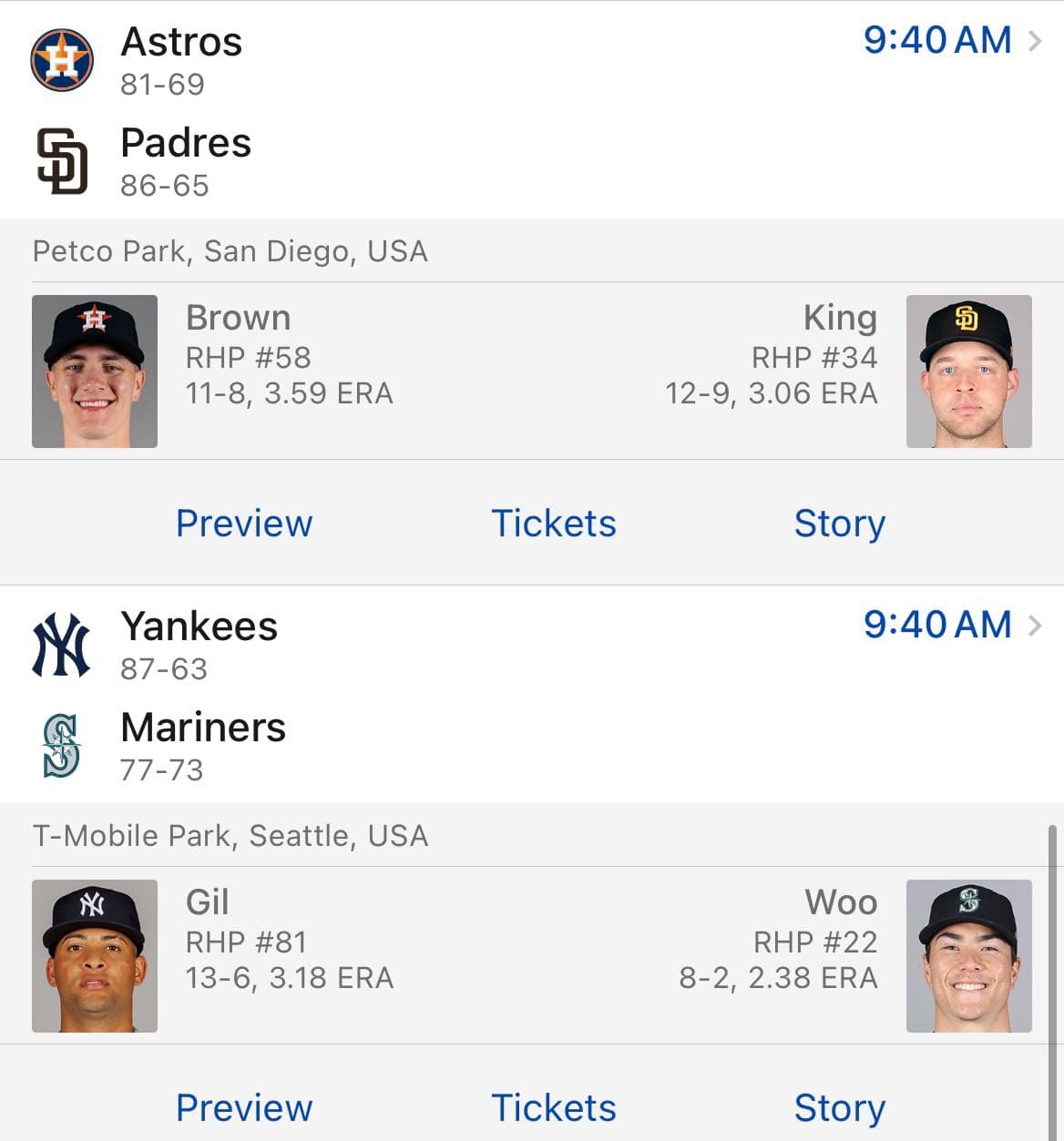 2024/9/18 MLB 例行賽（15 場） - MLB板 | Dcard