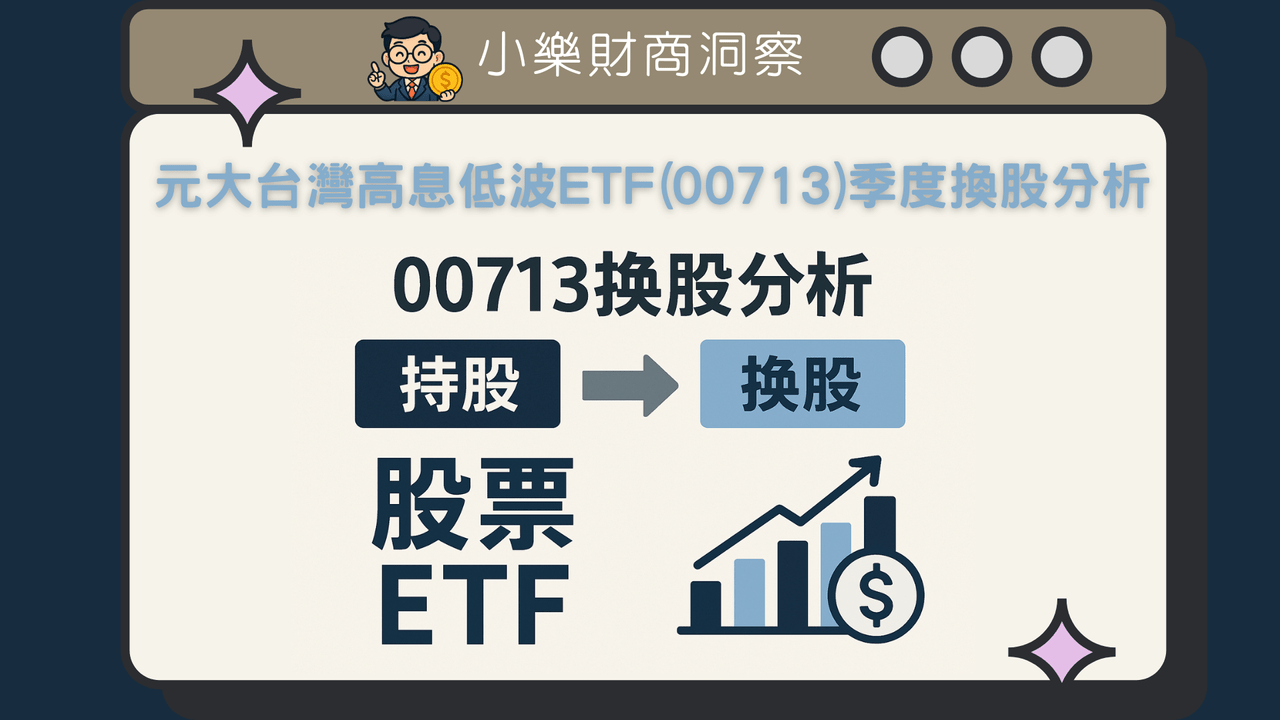 【ETF】元大台灣高息低波ETF(00713)季度換股分析 - 小樂財商洞察 (@allenlinp23) | Dcard