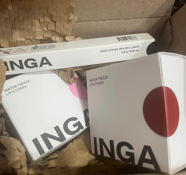 #我來開箱 inga 唇膏、腮紅、睫毛膏 通通66元欸 （全館3折） - 伊漾 (@eevee_) | Dcard