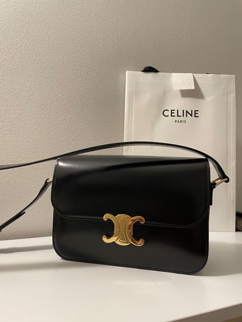 #分享 #分享 我的CELINE收藏品們😍附容量+實戴照 凱旋門/AVA腋下包/圍巾/皮帶/墨鏡 - 精品板 | Dcard