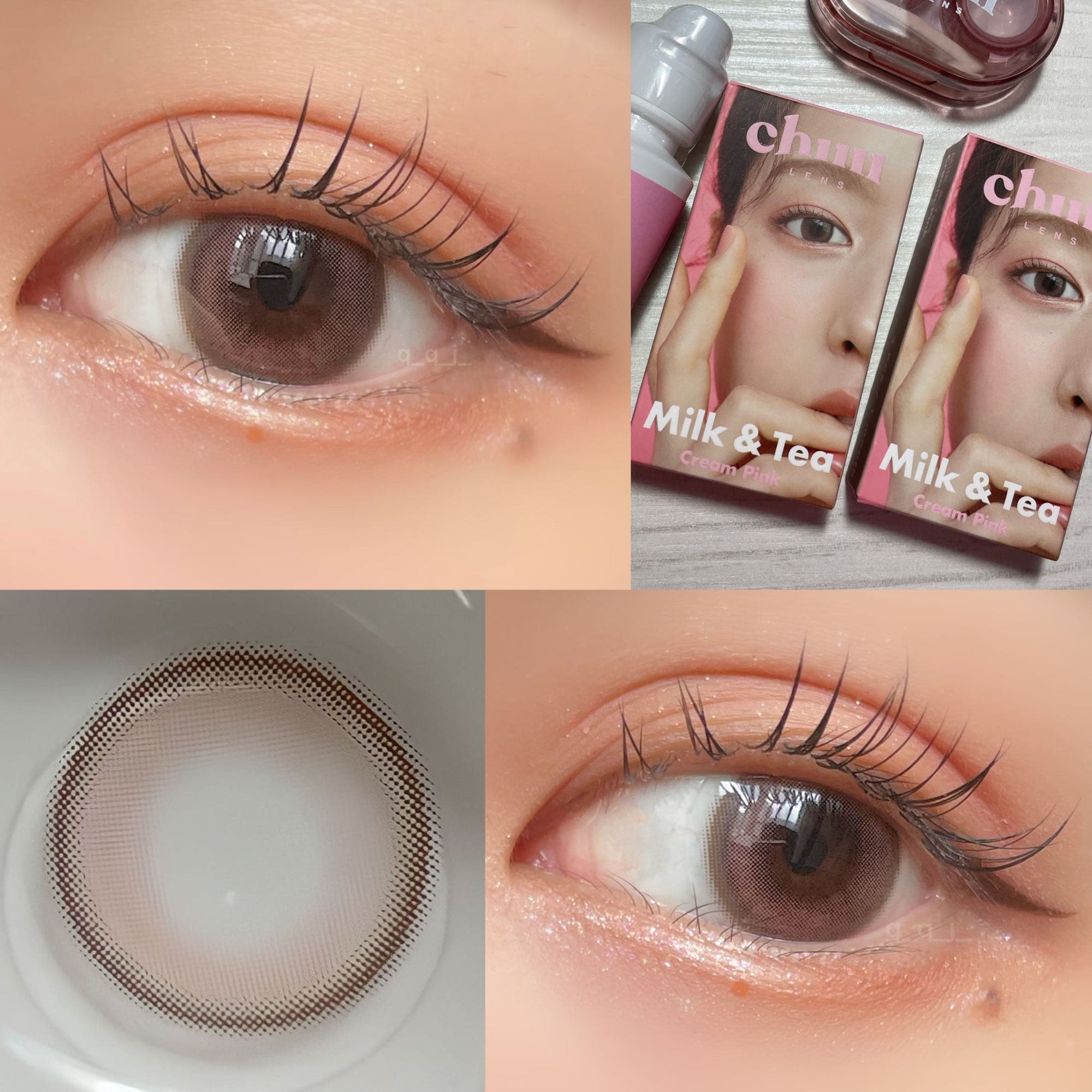 #分享 Chuu Lens milk&tea-奶油粉💗 - 隱形眼鏡板 | Dcard