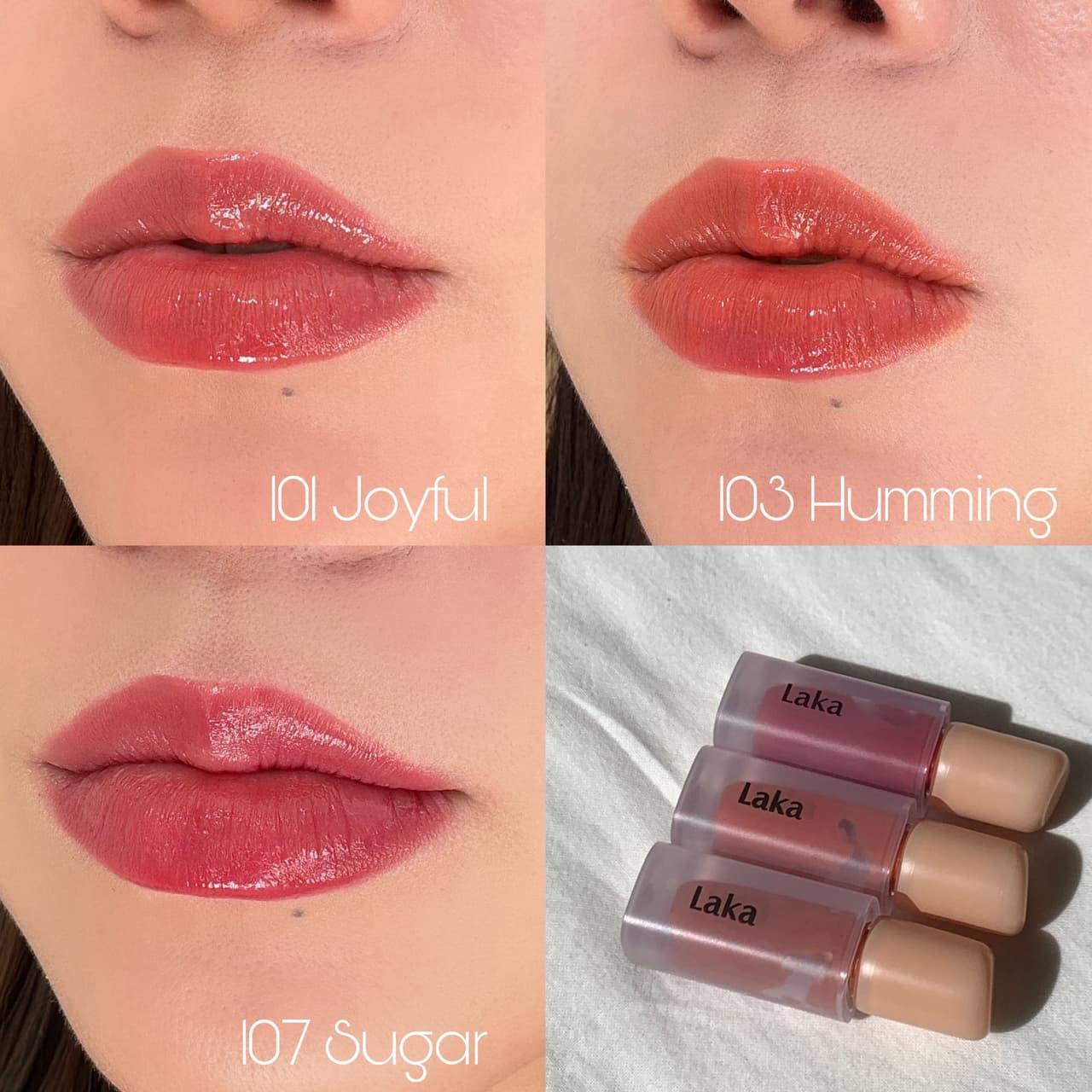 #試色 🍒Laka 果然持久水光唇釉🍎🧃果汁感滿滿的嘟嘟光澤唇😍 - 美妝板 | Dcard