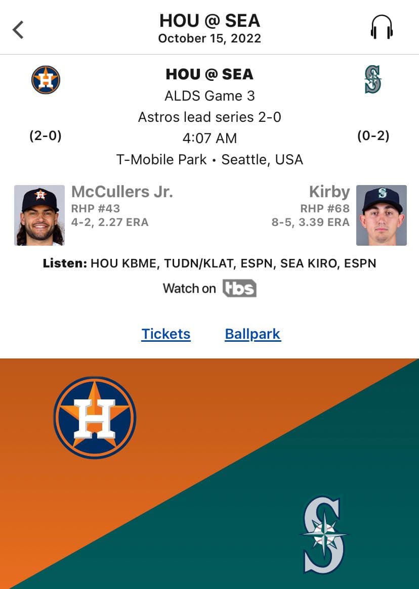 ALDS 美國聯盟分區賽 G3 太空人(2)VS.水手 先發投手預告 - MLB板 | Dcard