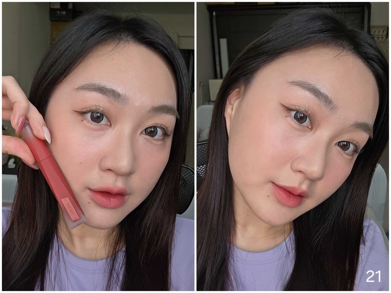 3CE絲絨柔霧唇釉實擦心得來了！ - 捲餅🌯 (@moyuon_03) | Dcard