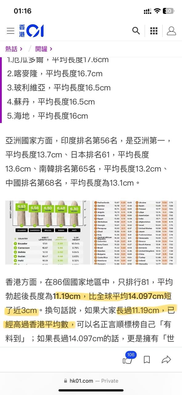 (更)男人少過幾多cm係冇啫？ - 港澳感情事板 | Dcard