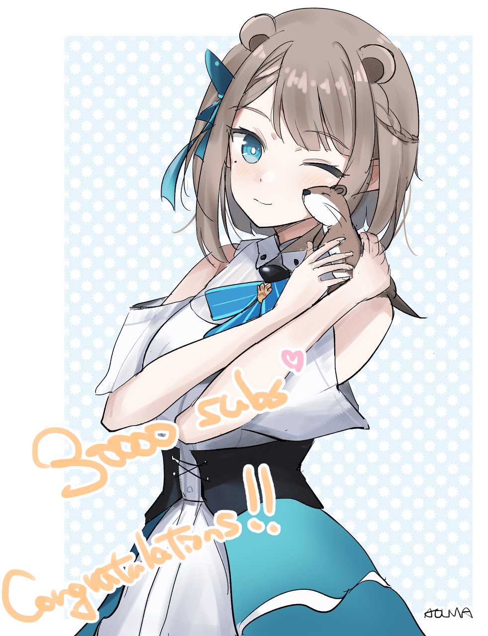 台V露洽30000訂閱賀圖 - VTuber板 | Dcard