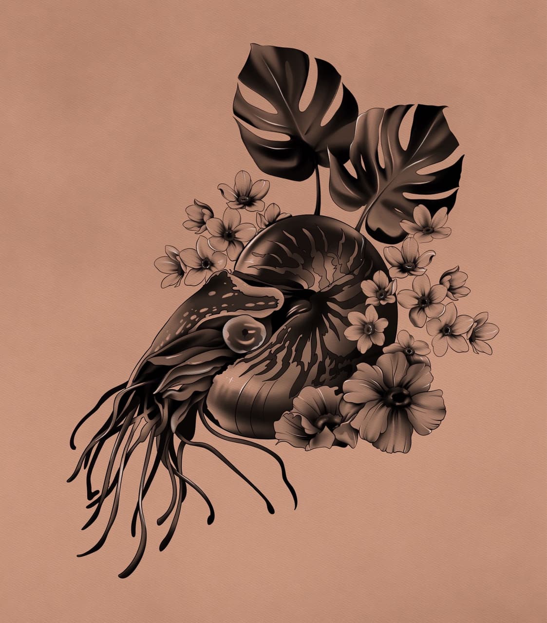 #作品分享 #刺青認領圖 鸚鵡螺🐚 - ttt (@tina_ttt) | Dcard