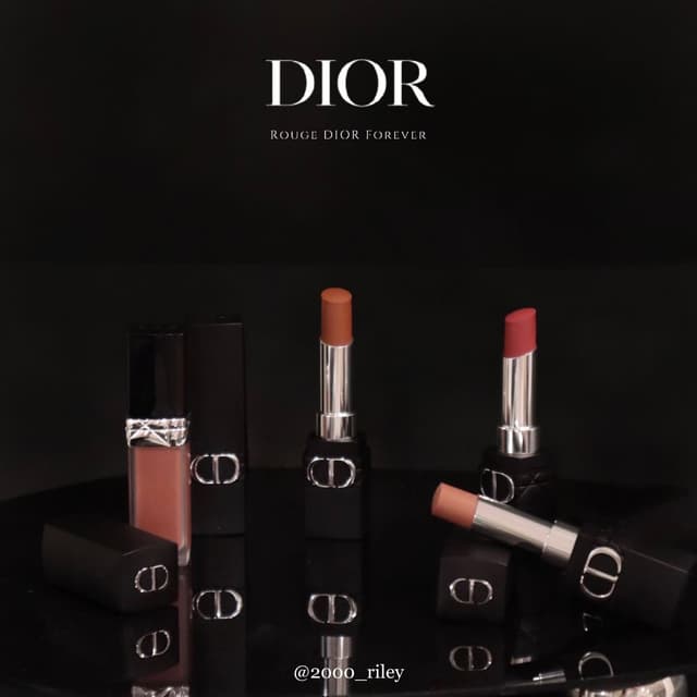 #試色 Dior新品秋冬不沾杯美色！超完美持久唇膏&唇露7色 - 美妝板 | Dcard