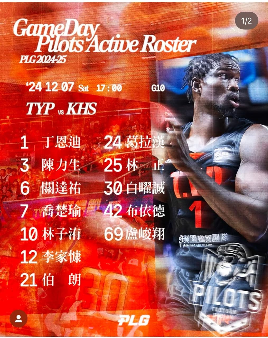 #討論 2024/12/7 PLG 24-25 G10 / 桃園璞園領航猿🦍 VS. 高雄鋼鐵人🤖 / 賽事討論區 - 籃球板 | Dcard