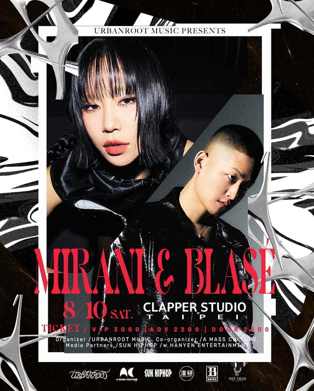 MIRANI & BLASÉ Live in Taipei 】★8/10 臺北三創Clapper Studio - 嘻哈板 | Dcard