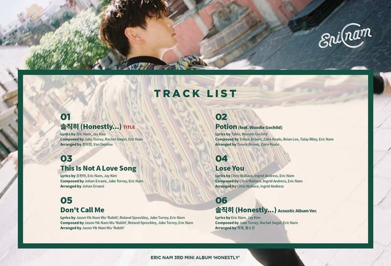 Eric nam 4月11日 "Honestly" mv、專輯發行 - 追星板 | Dcard